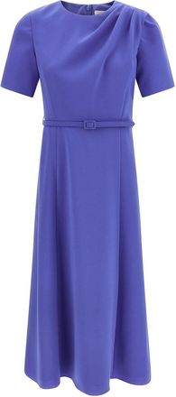 Carolina Herrera Robe Au Genou - Bleu