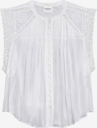 Isabel Marant Top Gresia - Femme - Blanc - Taille 34 - Marant Étoile