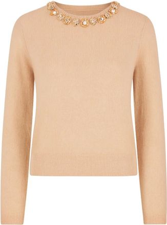 iBlues Femme, Pulls, Beige, Taille: 42 FR Pull Beige pour Femmes