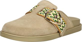 Blauer Pantolette