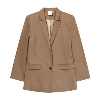 Munthe Klassischer Camel Blazer mit Klappentaschen - - Jackets - Damen - Braun - S