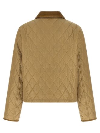 Burberry Womens Beige Polyamide Jacket Clothing