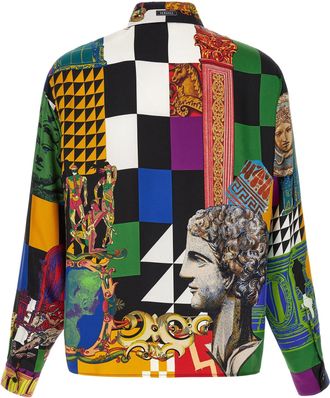 Versace Medusa Collage Print Shirt - multicolor