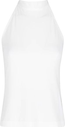 Norma Kamali Femme, Tops, Blanc, Taille: 38 FR Halter Top
