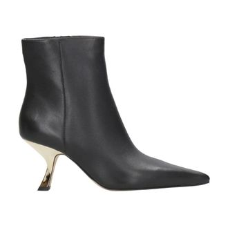 Michael Kors Schwarze Leder Spitze Kn&ouml;chelstiefel - - Shoes - Damen - Schwarzk - 36 EU