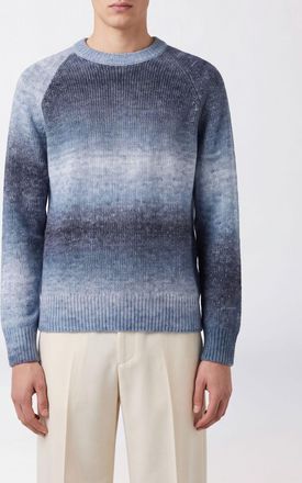 Les Deux Pullover aus Acrylmischung mit abstraktem Muster und Rundhalsausschnitt