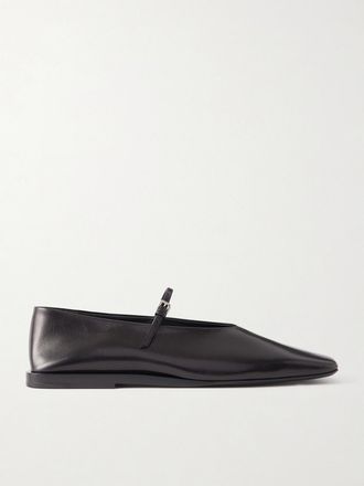 Jil Sander Mary-jane-ballerinas Aus Leder - Schwarz