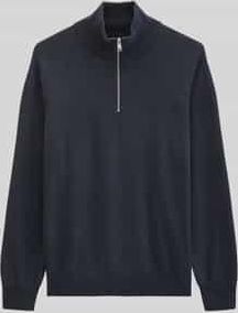 Marc O'Polo Regular Fit Troyer aus Baumwoll-Schurwoll-Mix