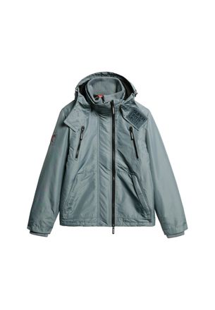 Superdry Herren Mountain Windjacke mit Kapuze Sturmwetter Blau XXL