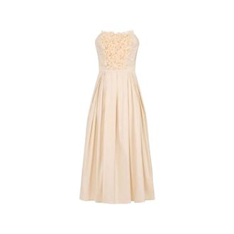 Elisabetta Franchi Damen, Kleider, Beige, MGr&ouml;&szlig;e