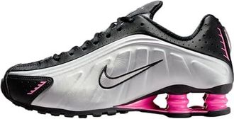 Nike Nike Shox R4 Chaussures pour femme (Noir/Pinksicle/Metallic Silver), Noir/Pinksicle/Argent m&eacute;tallis&eacute;, 36 EU