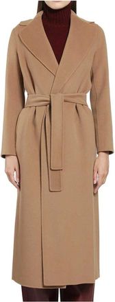 Max Mara Femme, Manteaux, Brun, Taille: 34 FR Belted Manteaux