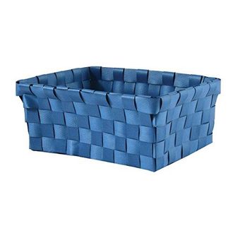 MSV Aufbewahrungsk&ouml;rbchen Aufbewahrungskorb Aufbewahrungsbox Organizer Badkorb 19x14x8 cm - Blau