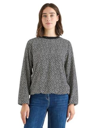 Cecil 3412495 Chemisier imprim&eacute; &agrave; Paillettes, Gr&egrave;ge Clair, XXL Femmes