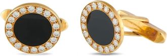 Bulgari boutons de manchette en or 18ct à diamants