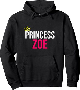 BDAZ Prinzessin Zoe M&auml;dchen Frauen Rosa Wei&szlig; Schwarz Design Pullover Hoodie