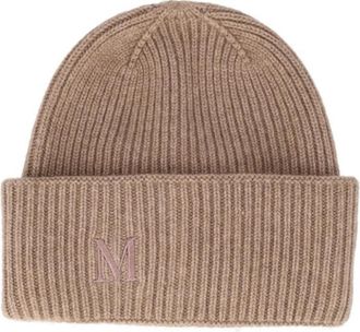 Max Mara MMRetina Beanie - - Accessories - Damen - Beige - ONE SIZE