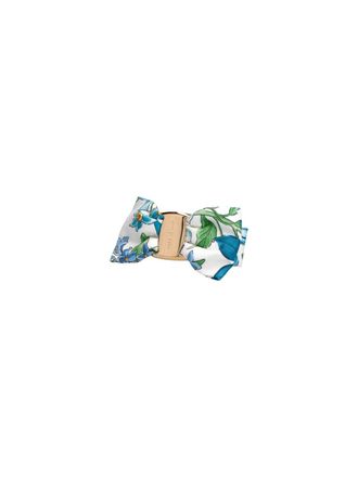 Ferragamo Womens Accessories Light Blue Silk