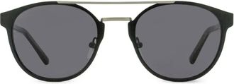 Lacoste lunettes de soleil à monture ovale - Noir