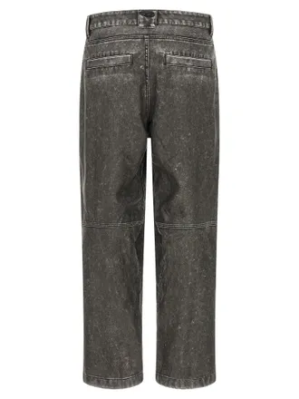 Diesel Distressed Double-Fabric Jeans - gray