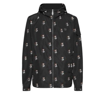 Philipp Plein Windbreaker Teddy - - Jackets - Herren - Schwarzk - 4XL