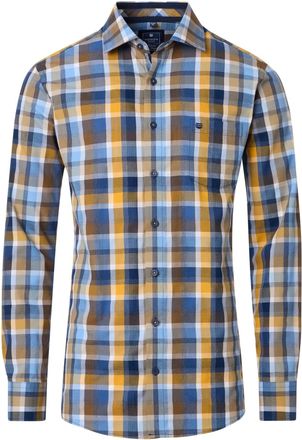 Redmond Comfort Fit - Herren Freizeithemd Langarm Hemd (252015111), Gr&ouml;&szlig;e:3XL, Farbe:Braun (300)