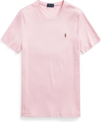 Ralph Lauren Jersey T-Shirt mit Logo-Stickerei, Custom Slim Fit in