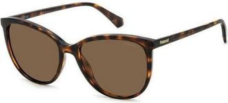 Polaroid Pld 4138/s 086/SP HAVANA Sunglasses Women Polycarbonate, Standard, 55