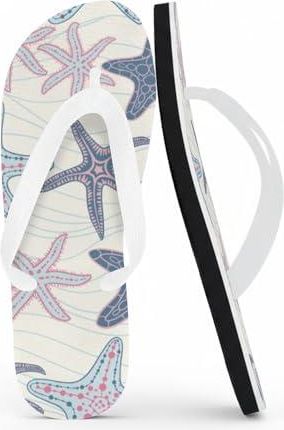 Generic Tongs d&eacute;coratives en forme d&eacute;toile de mer pour homme - Sandales d&eacute;t&eacute; pour homme - Sandales &agrave; semelle plate - Cadeau danniversaire pour femme - Cadeaux