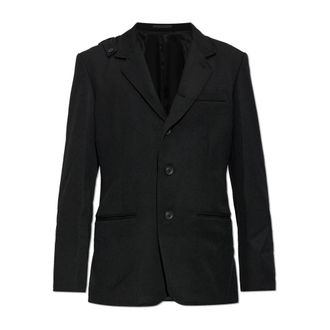 Yohji Yamamoto Wollblazer mit Einzelschlitz - - Jackets - Herren - Schwarzk - L