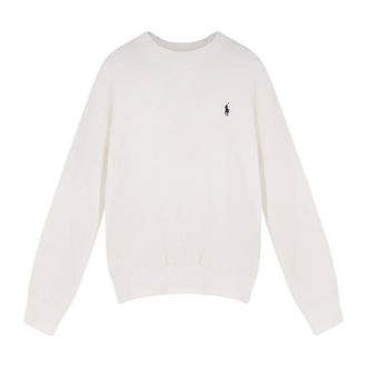 Polo Ralph Lauren Femme, Sweatshirts et sweats &agrave; capuche, Blanc, Taille: 40 FR SweaT-shirt ras du cou