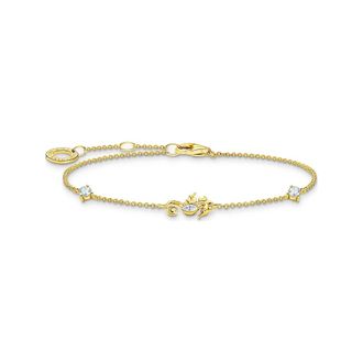 Thomas Sabo Thomas Sabo Damen Armband 925er Sterlingsilber Seepferdchen gold A2061-414-14-L19V - - Accessories - Damen - Gelb - ONE SIZE