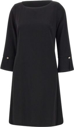 Elena Miro Femme, Robes, Noir, Taille: 44 FR Robe en cr&ecirc;pe extensible