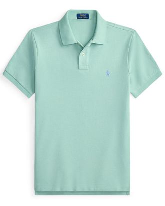 Ralph Lauren Piqu&eacute;-Poloshirt mit Logo-Stickerei, Custom Slim Fit in