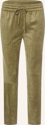 Juvia Hose Im Jogging-Stil In Lederoptik gruen