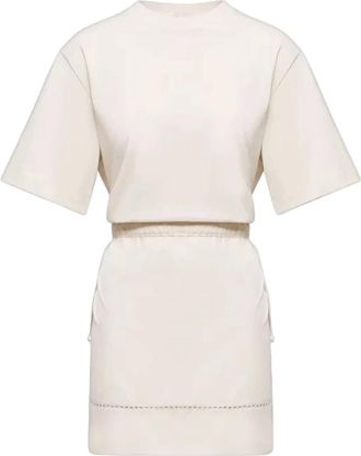Moncler Femme, Robes, Blanc, Taille: 40 FR Robe