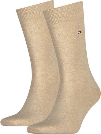 Tommy Hilfiger Herrensocken Doppelpack beige Gr&ouml;&szlig;e 43-46