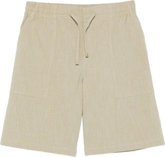 Dr&ocirc;le de Monsieur Drawstring Patch-pocket Shorts