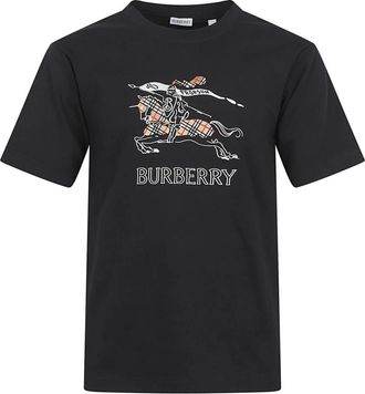 Burberry Homme, Tops, Noir, Taille: S Cotton T-shirt