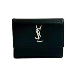 Saint Laurent Portefeuille Tri-fold Pre-owned - Femme - Pre-owned - Noir - Taille: ONE Size