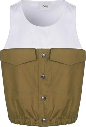 8pm 8Pm, Femme, Tops, Vert, Taille: 40 FR Top Adelaide