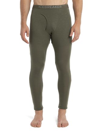 Icebreaker Merino Wool 175 Everyday Herren Kaltwetter Leggings mit Eingriff - Thermounterw&auml;sche f&uuml;r M&auml;nner mit konturierter Slim Fit - Basisschicht aus 100% Meri
