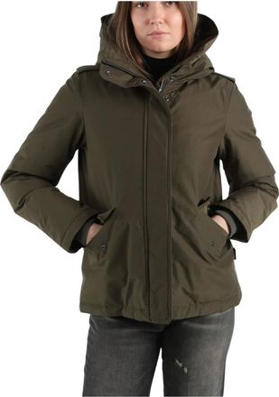 Woolrich Femme, Vestes, Vert, Taille: 38 FR Military Jacket