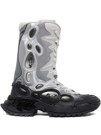 Rombaut Schnürstiefel mit Mesh-Einsatz - Schwarz