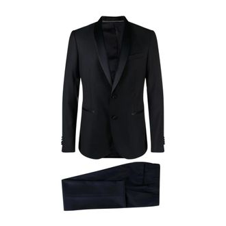 Corneliani Homme, Costumes, Bleu, Taille: XL Costume de soir&eacute;e slim en laine vierge