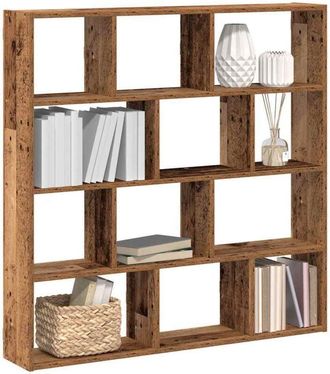 vidaXL Étagère cube murale 12 compartiments vieux bois bois ingénierie vidaXL