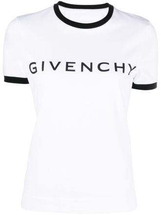 Givenchy t-shirt à logo imprimé - Blanc