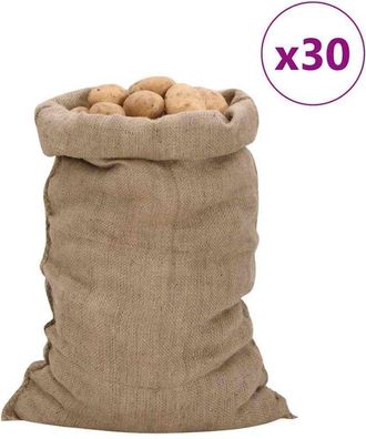 vidaXL Jutes&auml;cke 30 Stk. 60x105 cm 100% Jute 340 g/m&sup2; - Vidaxl