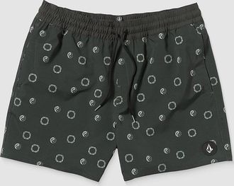 Volcom Lido Print Trunk 16 Boardshorts stealth
