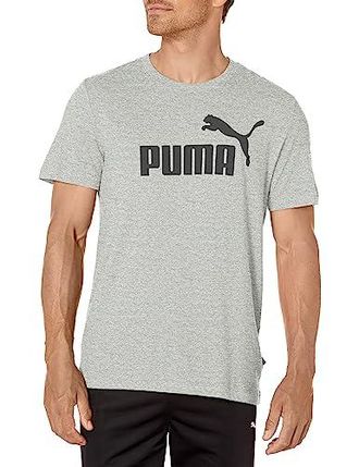 Puma T-shirt avec logo essentiel pour homme, Gris moyen chin - Ah23, XX-Large